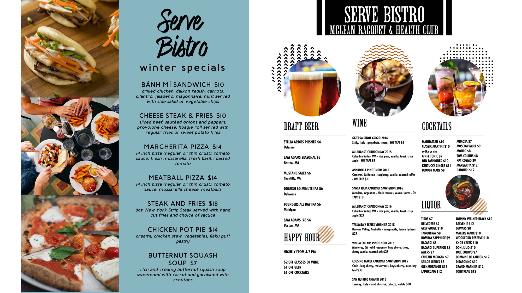 Serve Bistro - McLean Racquet & Health Club